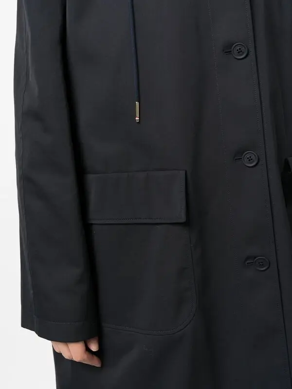Thom Browne Single-breasted Mid-length Parka