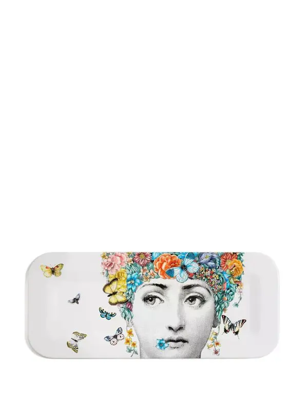 FORNASETTI Fior Di Lina Tray - White