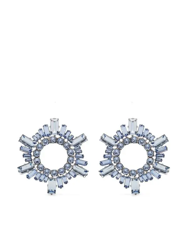 Amina Muaddi Mini Begum Crystal-embellished Earrings