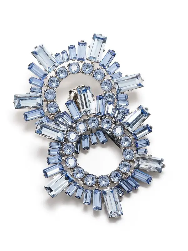 Amina Muaddi Mini Begum Crystal-embellished Earrings