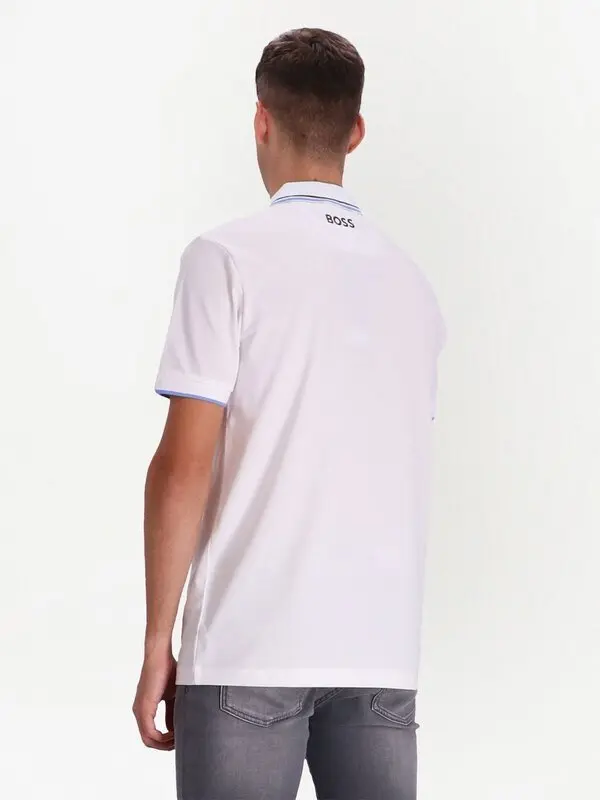 BOSS Embroidered-logo Polo Shirt - Pink