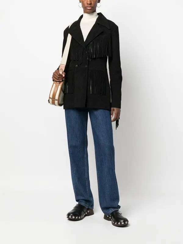 DANCASSAB Rivera Fringed Leather Jacket
