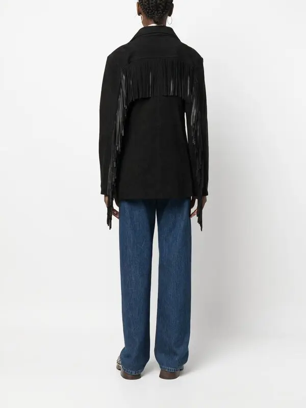 DANCASSAB Rivera Fringed Leather Jacket