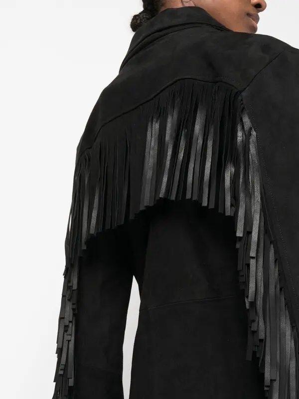 DANCASSAB Rivera Fringed Leather Jacket