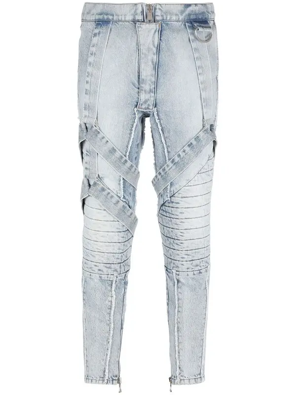 Balmain Slim-fit Strap Jeans