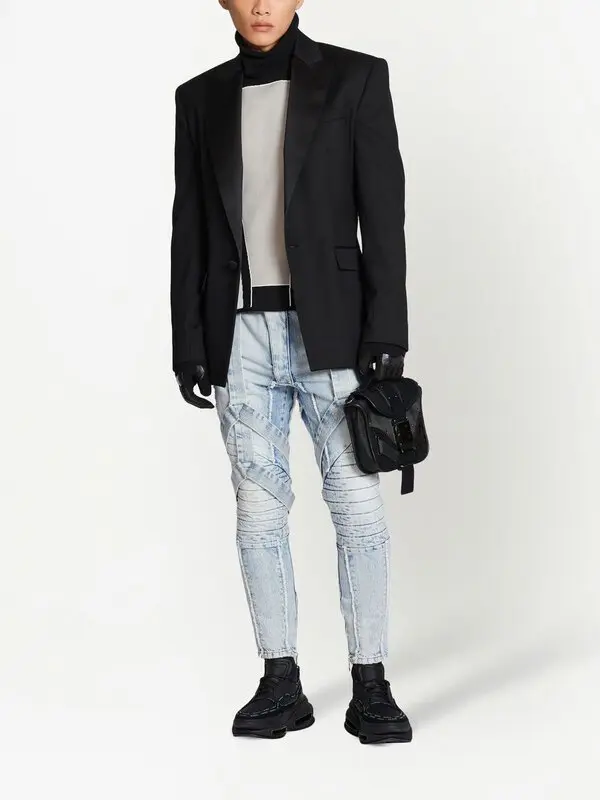 Balmain Slim-fit Strap Jeans
