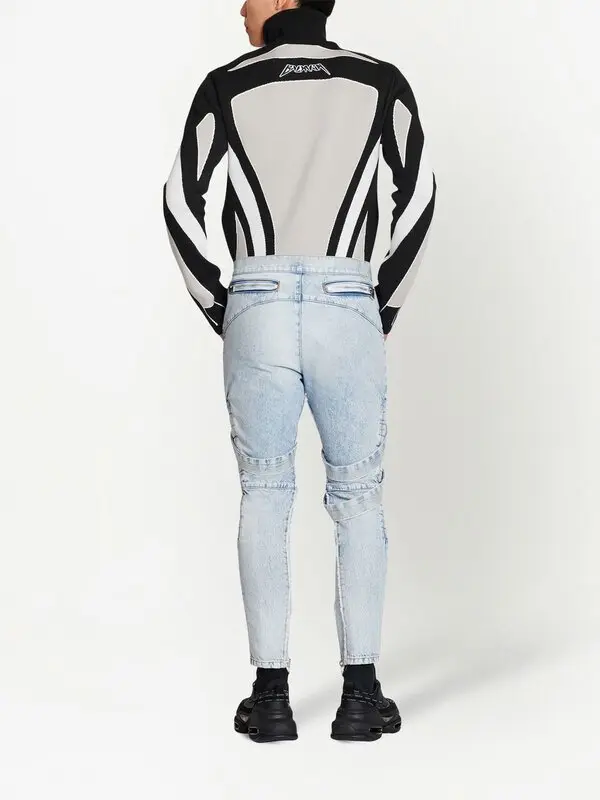 Balmain Slim-fit Strap Jeans