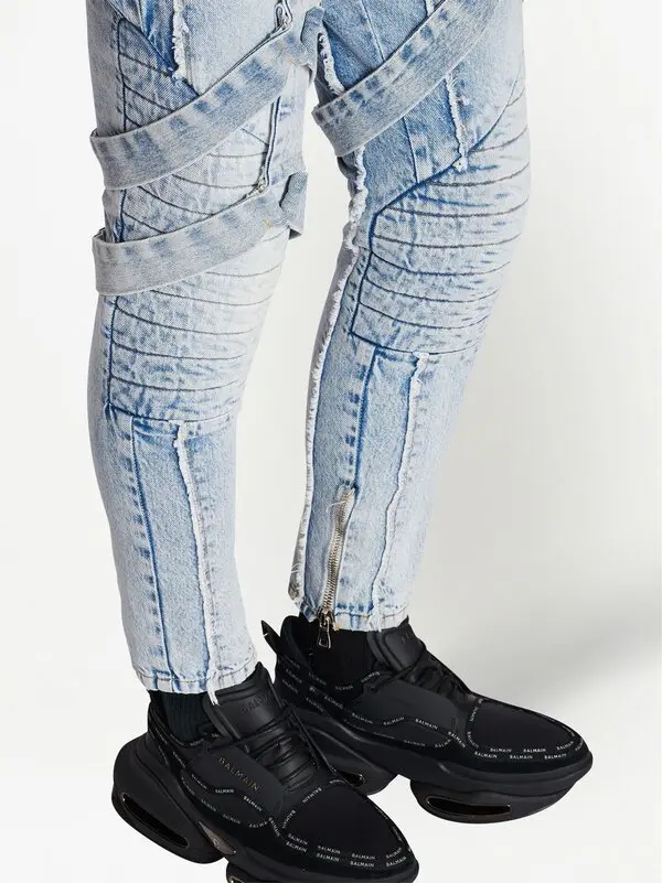 Balmain Slim-fit Strap Jeans