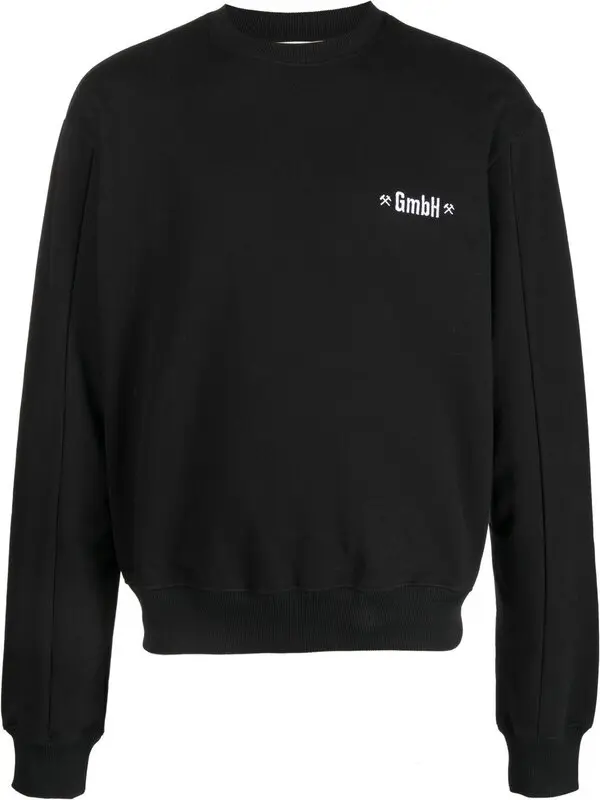 GMBH Logo-embroidered Crew-neck Sweatshirt