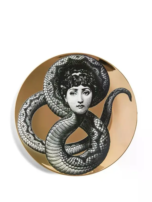 FORNASETTI Tema E Variazioni N. 198 Wall Plate - Gold
