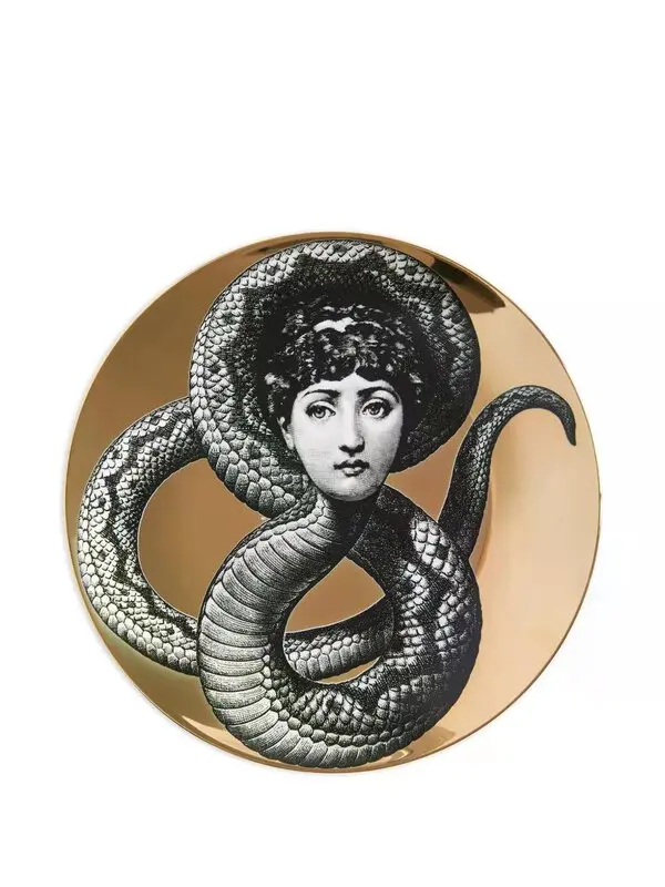 FORNASETTI Tema E Variazioni N. 198 Wall Plate - Yellow