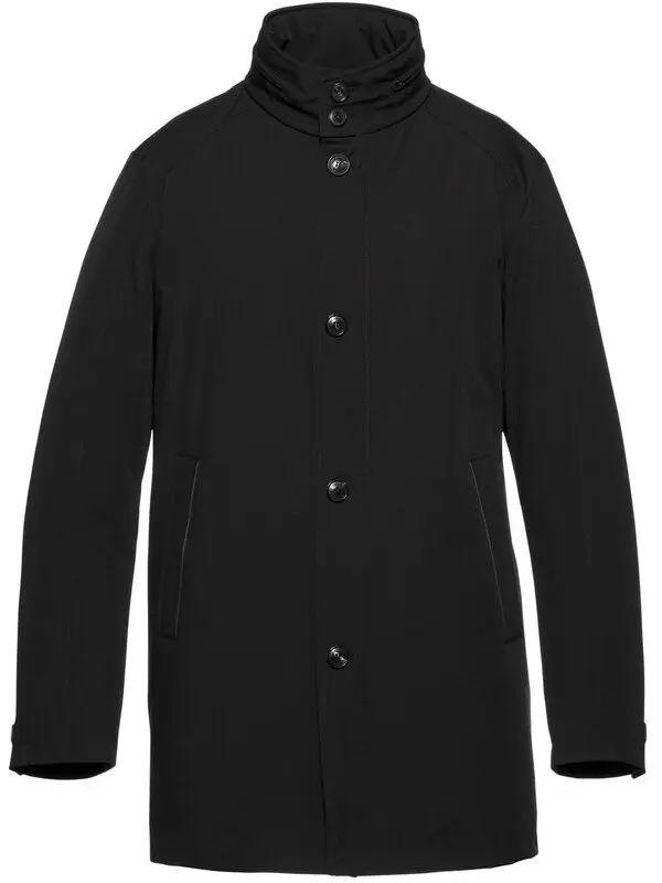 NORWEGIAN WOOL Padded Single-breasted Coat