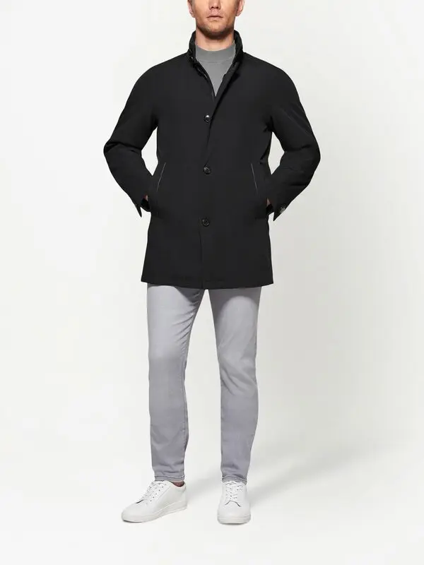 NORWEGIAN WOOL Padded Single-breasted Coat