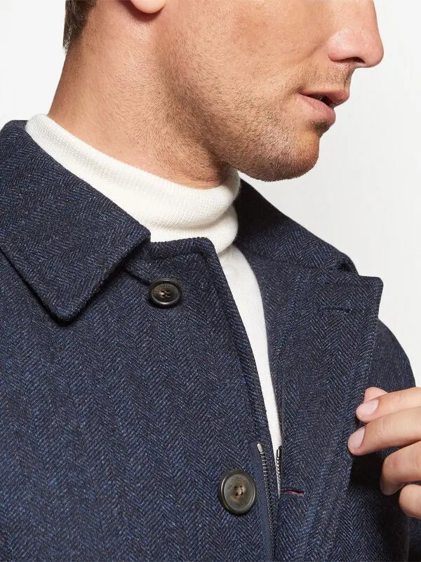 NORWEGIAN WOOL Single-breasted Down-filled Coat