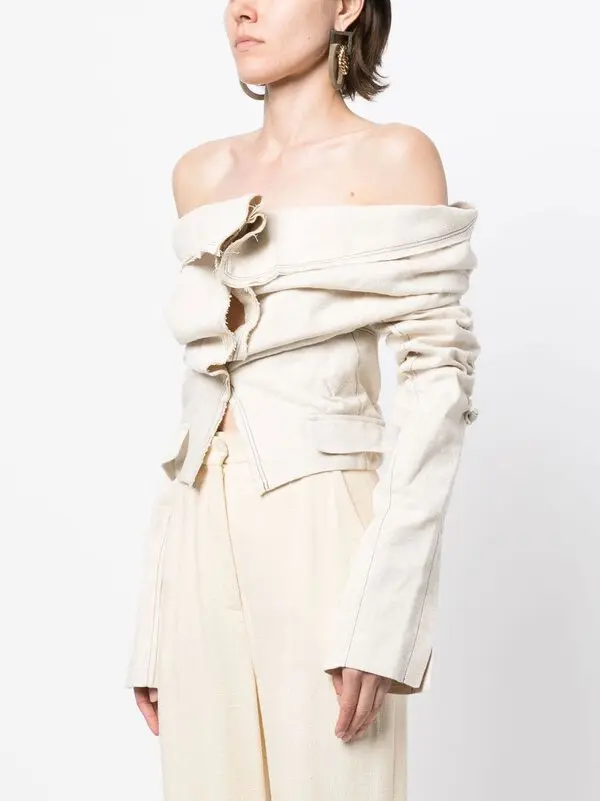 Jacquemus Camargue Scrunched Blouse