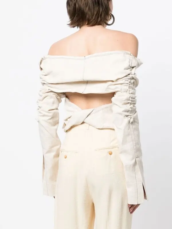Jacquemus Camargue Scrunched Blouse
