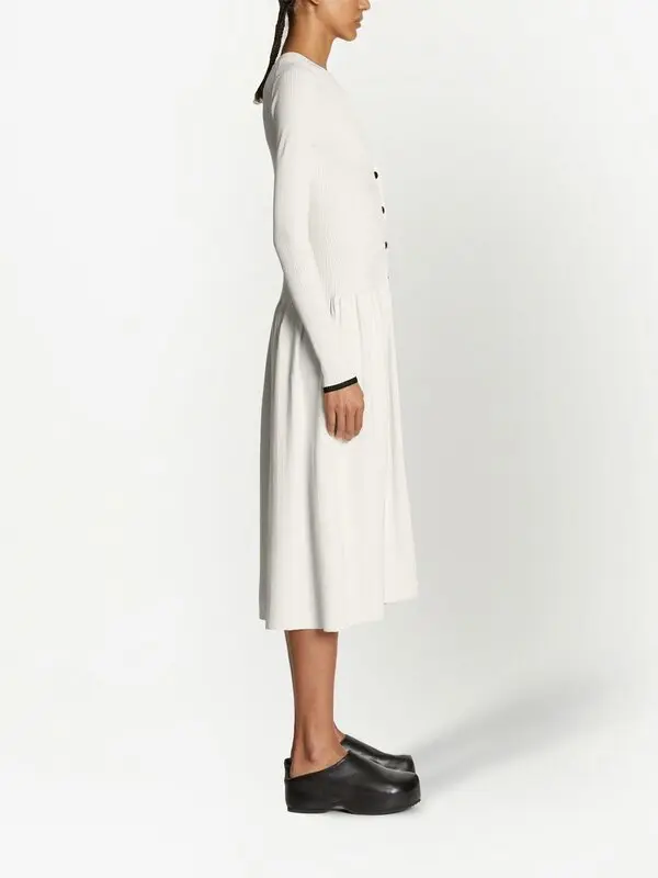 Proenza Schouler White Label Ribbed-knit Button-fastening Dress