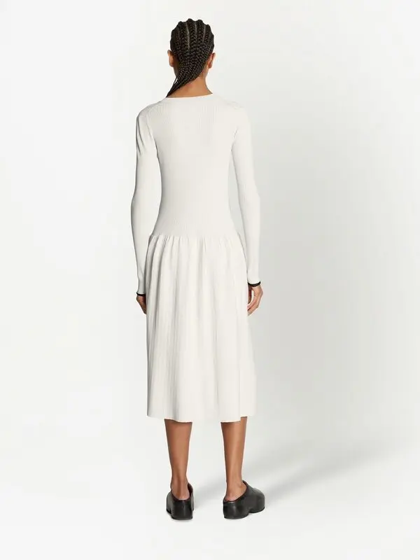 Proenza Schouler White Label Ribbed-knit Button-fastening Dress
