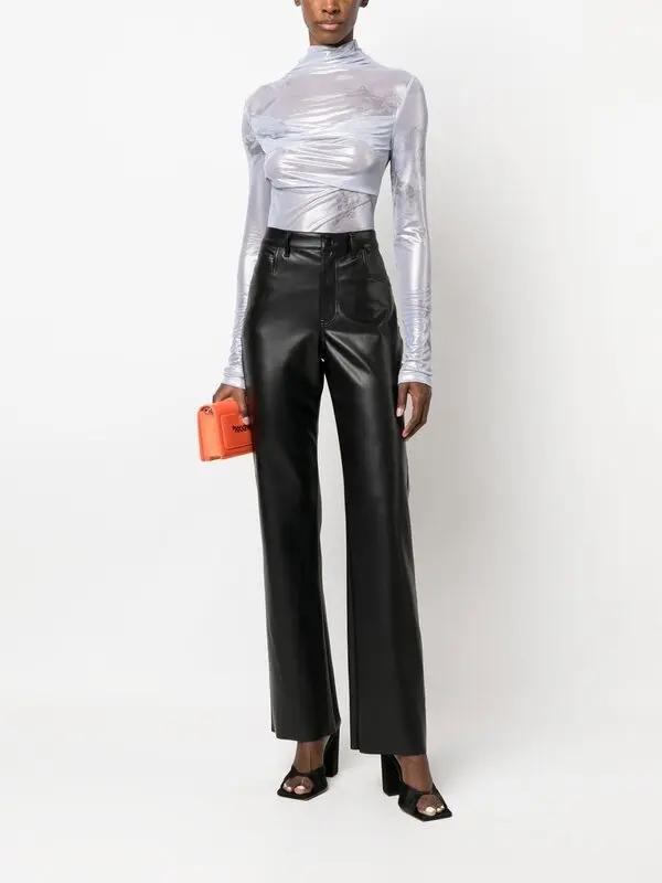 Off-White Twist Effect High Neck Top