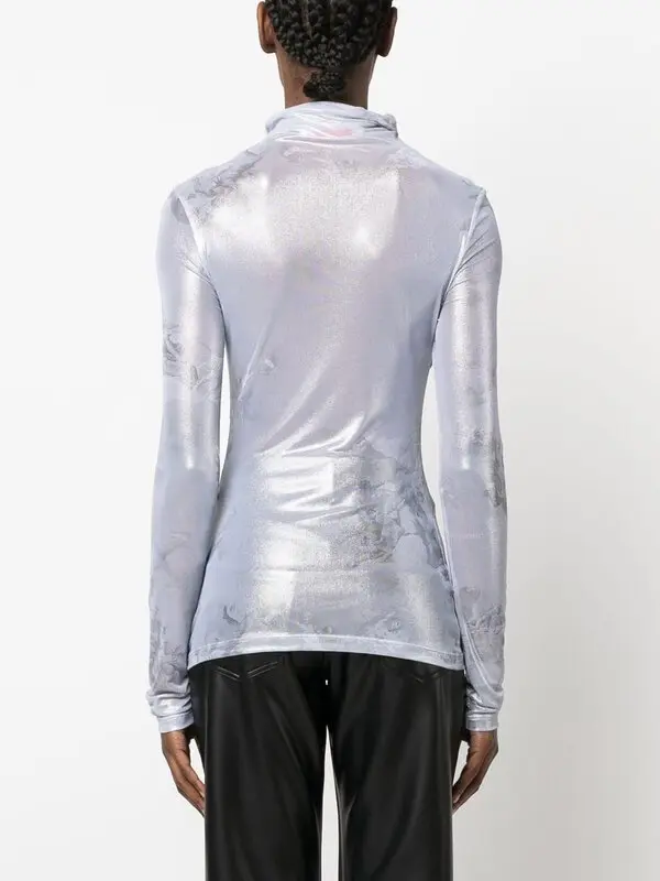 Off-White Twist Effect High Neck Top