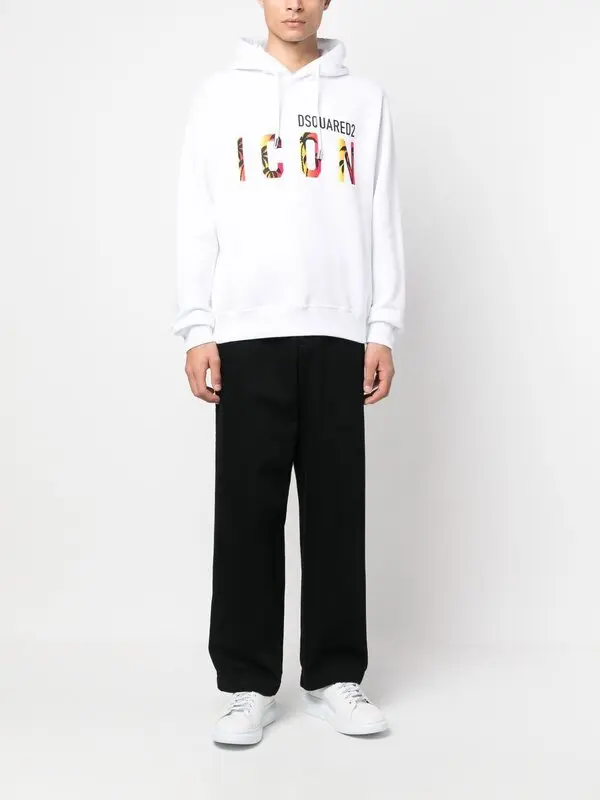 Dsquared2 Icon Print Hooded Sweatshirt