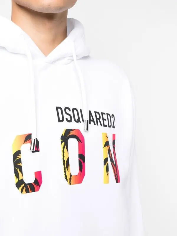 Dsquared2 Icon Print Hooded Sweatshirt