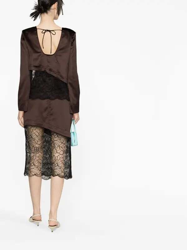 GANNI Lace-panel Blouse