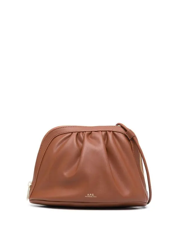 A.p.c. Faux-leather Shoulder Bag - Brown