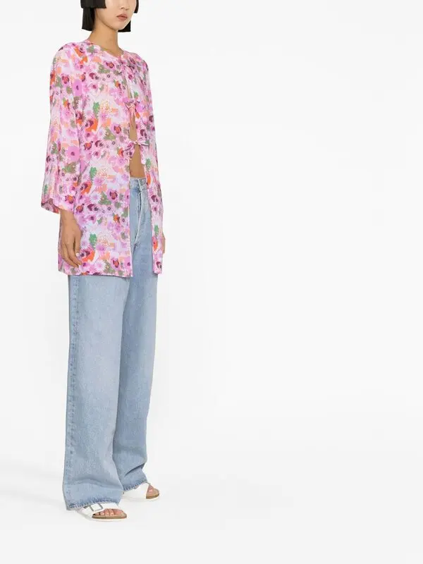 GANNI Floral-print Tunic