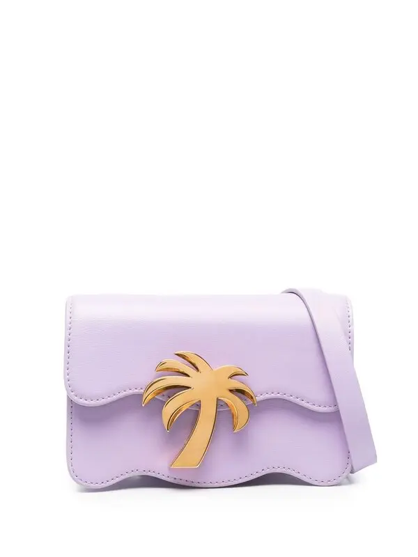 Palm Angels Logo-plaque Shoulder Bag - Purple