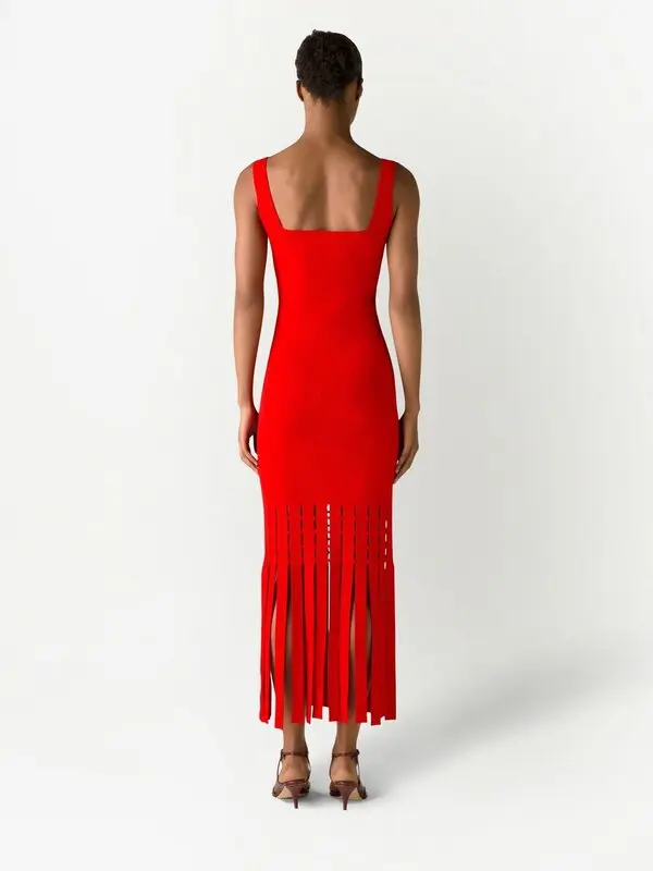 St. John Eyelet-knit Maxi Dress