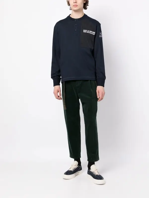 WHITE MOUNTAINEERING Logo-print Panelled T-shirt