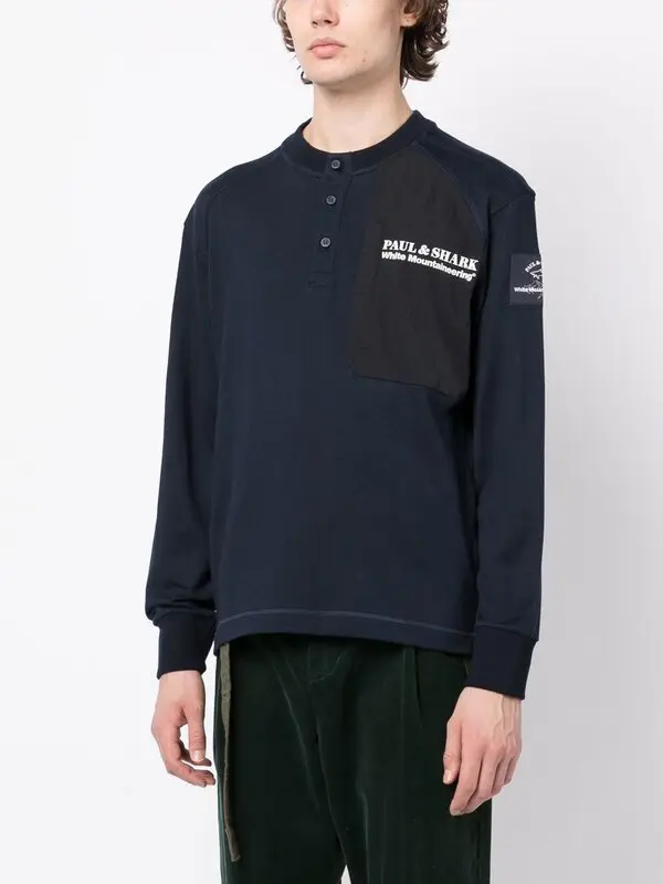 WHITE MOUNTAINEERING Logo-print Panelled T-shirt