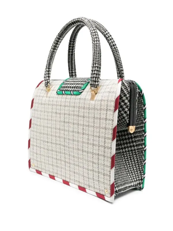 Thom Browne Mrs. Thom Hunting Tweed Tote Bag