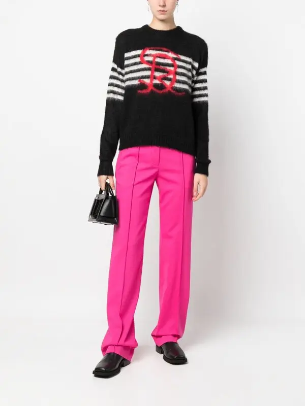 Sonia Rykiel Paris Intarsia-knit Logo Jumper