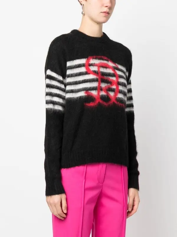 Sonia Rykiel Paris Intarsia-knit Logo Jumper