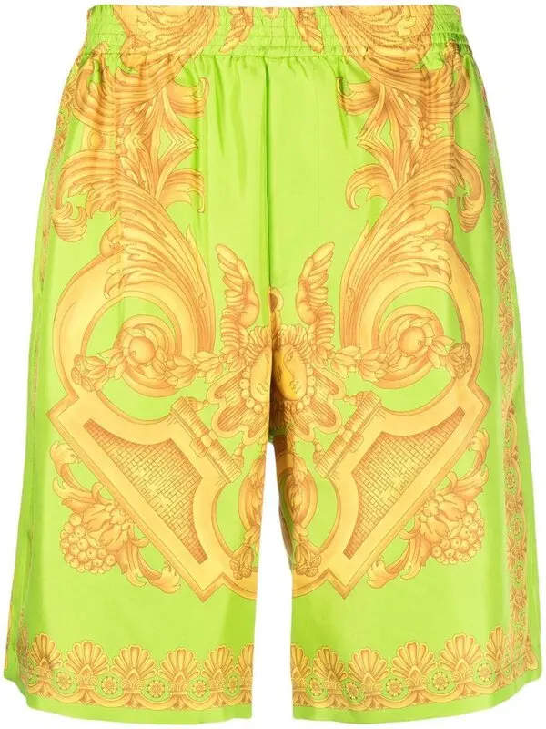 Versace Barocco Silk Shorts