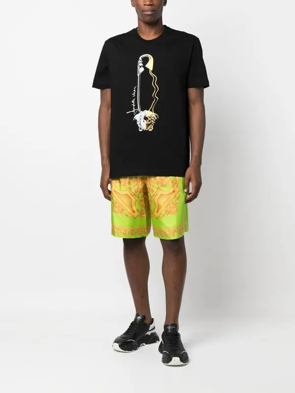 Versace Barocco Silk Shorts