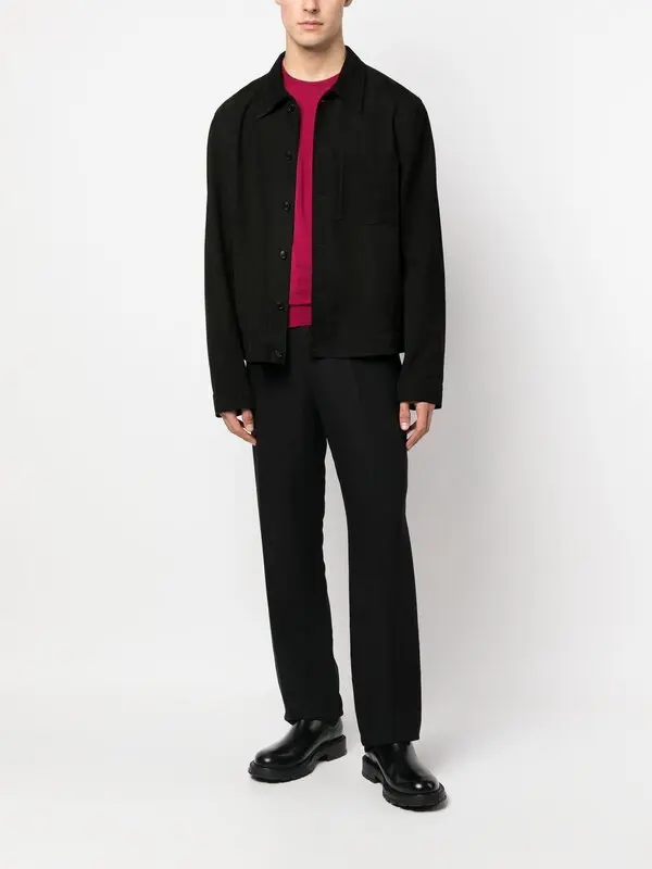 John Smedley Round Neck Knit Jumper - Pink