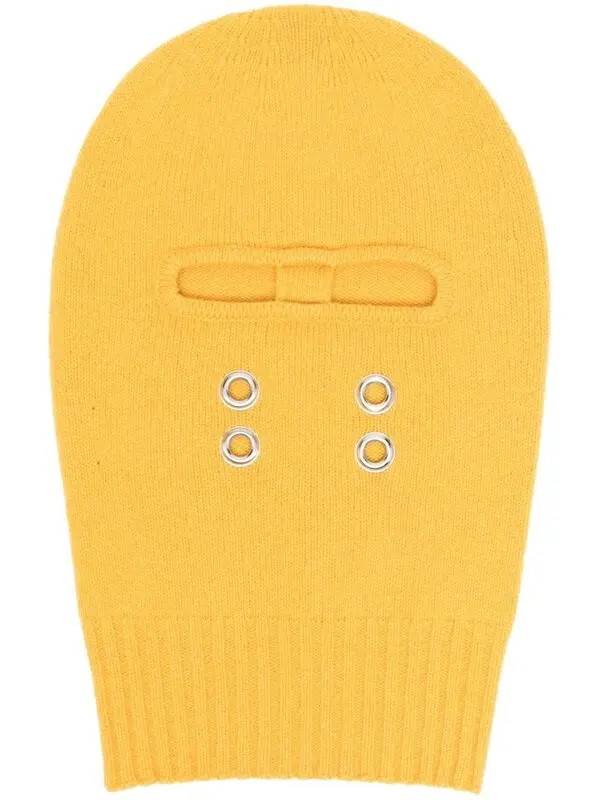 Rick Owens Gimp Cashmere Balaclava - Yellow | Editorialist