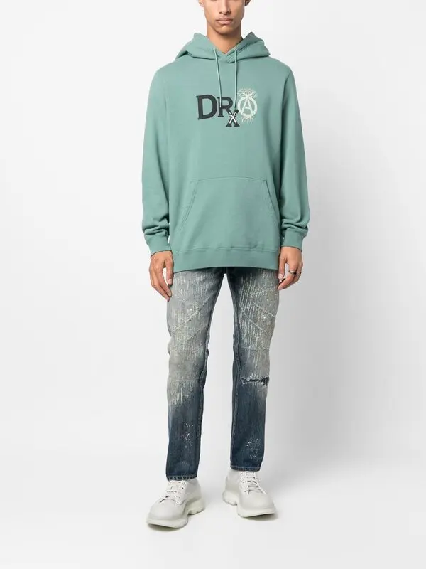 NEIGHBORHOOD Logo-print Hoodie - Green