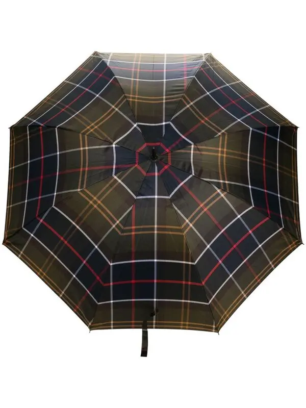 Barbour Tartan-check Umbrella - Green