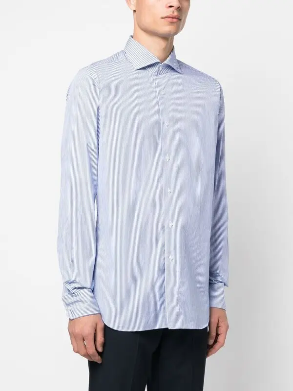 DELL'OGLIO Pinstripe Long-sleeved Shirt