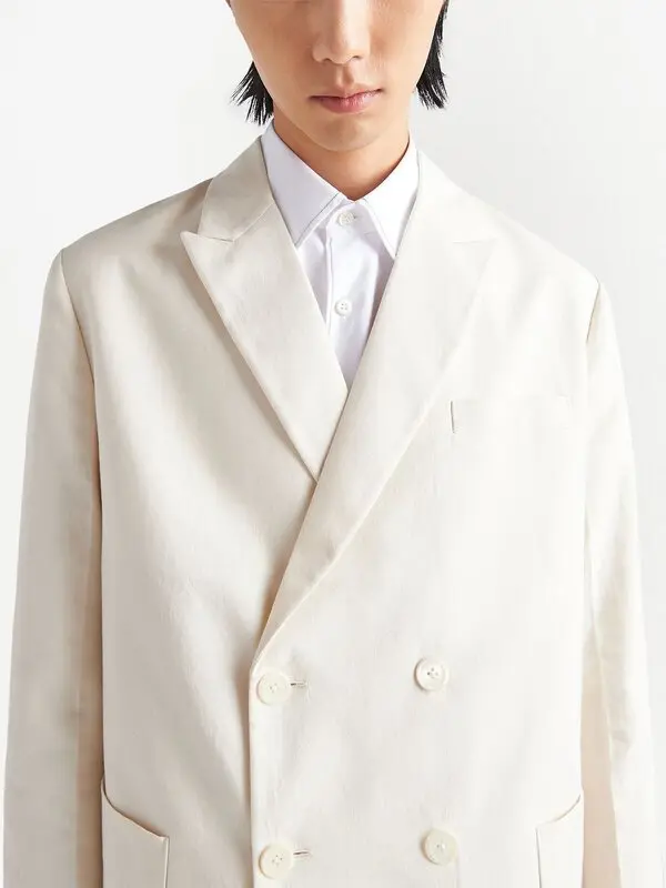Prada Double-breasted Cotton Jacket