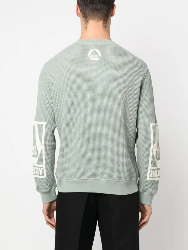 DIESEL® Logo Print Chunky Knit Jumper