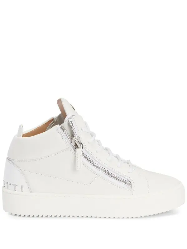 GIUSEPPE ZANOTTI Kriss Mid-top Sneakers - White
