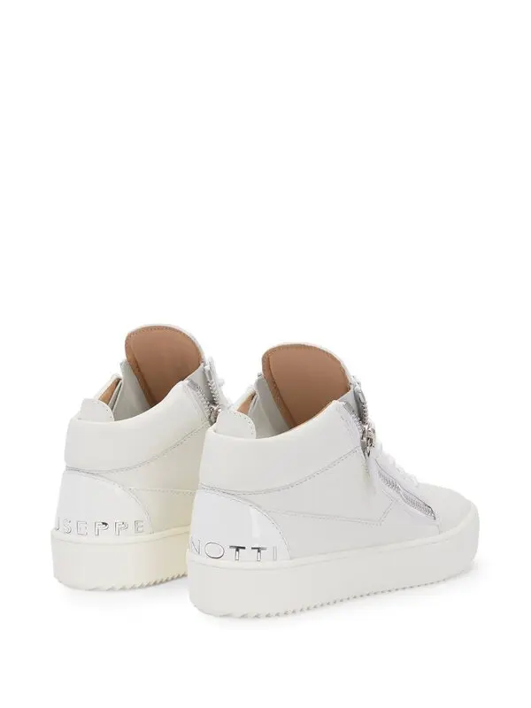 GIUSEPPE ZANOTTI Kriss Mid-top Sneakers - White