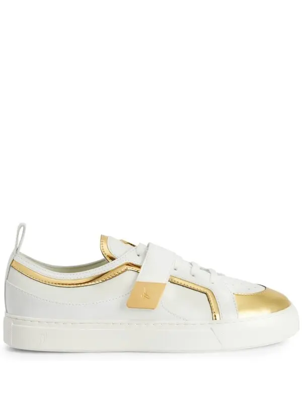 GIUSEPPE ZANOTTI Zenas Panelled Leather Trainers