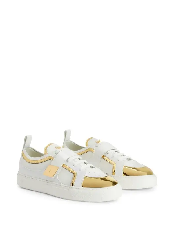 GIUSEPPE ZANOTTI Zenas Panelled Leather Trainers