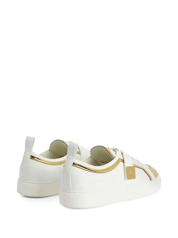 GIUSEPPE ZANOTTI Zenas Panelled Leather Trainers